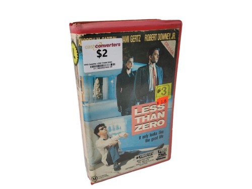 VHS Cassette Less Than Zero | 000200227838 | Cash Converters