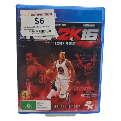 NBA 2K16 Playstation 4 (PS4) | 001000308088 | Cash Converters