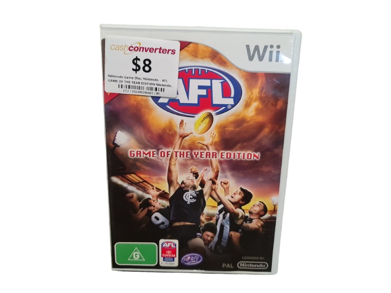 AFL - Game Of The Year Edition Nintendo Wii | 032400290401 | Cash ...