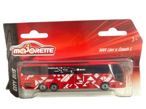 Majorette Man Lions Coach L City Bus Red | 023400341526 | Cash Converters
