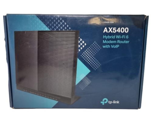 Tp-Link Hybrid Wi-Fi 6 Modem Router With Volp Ax5400 Black ...